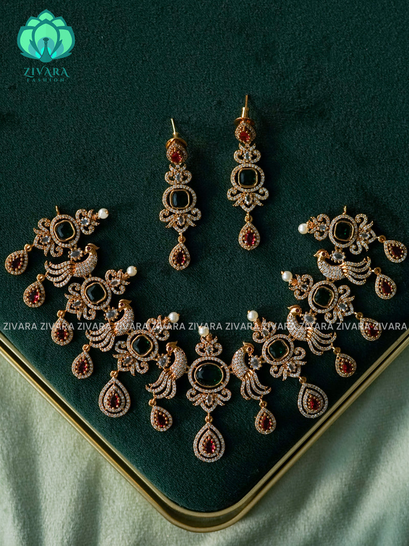 PEACOCK BRIDAL AD STONE NECKWEAR - Trending stylish and minimal elegan ...