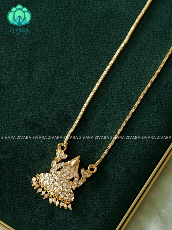 AMBIGAI - IMPON LONG PENDANT CHAIN - LATEST JEWELLERY COLLECTION -ZIVA ...